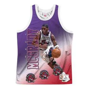 Mitchell & Ness X Nba Toronto Raptors Tracy Mcgrady 'behind The Back' Jersey - Red/white/purple