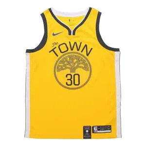 Nike Golden State Warriors Stephen Curry "the Town" Jersey - Yellow