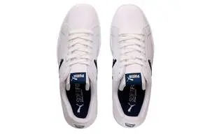 PUMA Smash Cat L Low Top Sneakers - White/blue