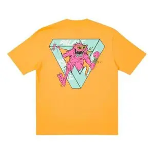 PALACE Palace X M-Zone Crossover Small Tri-Ferg Pattern Short Sleeve T-Shirt Tan