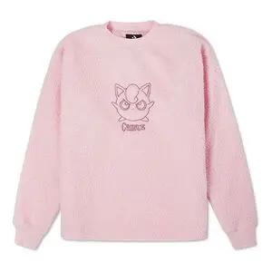 CONVERSE X Pokemon Embroidered Suede Pullover - Pink