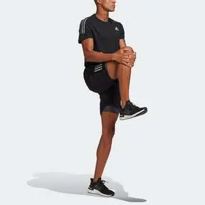 Adidas Nasa Reflective Stripe Running T-shirt - Black