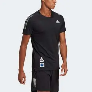 Adidas Nasa Reflective Stripe Running T-shirt - Black