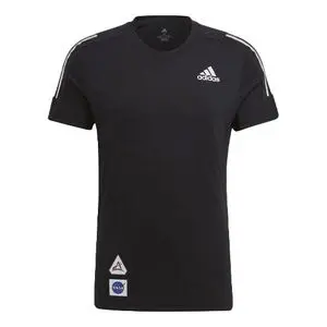 Adidas Adidas NASA Reflective Stripe Running T-Shirt Black