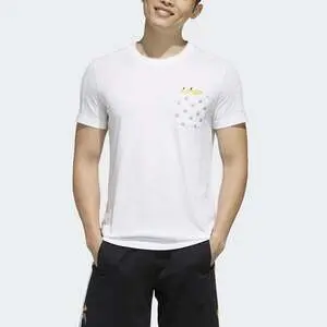 Adidas Neo X Pokmon Crossover Series Pikachu Printing Pocket Short Sleeve - White