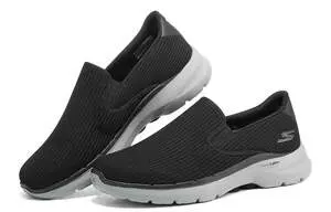 Sketchers Go Walk 6 Anaglyph Slip-on Sneakers - Black/grey