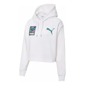 PUMA Claw Pack Logo Hoodie - White/blue