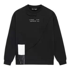 LI-NING Cf Sports Living Series Alphabet Embroidered Loose Round Neck Pullover