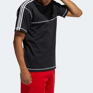 Adidas Originals Ribbed Round Neck Short Sleeve