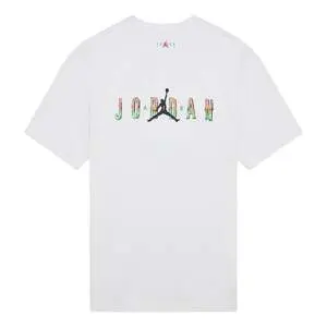 JORDAN Dna Printing Alphabet Large Logo Short Sleeve White