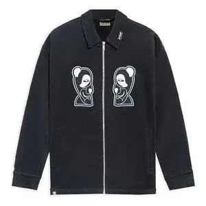LI-NING Badfive Pattern Loose Jacket - Black/white