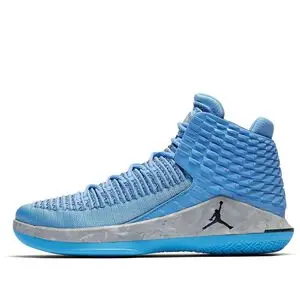 JORDAN 32 'unc' High Top Sneakers - Blue/white