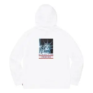 Supreme X The North Face Statue Of Liberty Hooded Sweatshirt - White