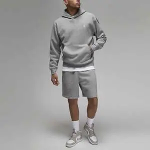 JORDAN Fleece Pullover Hoodie - Grey