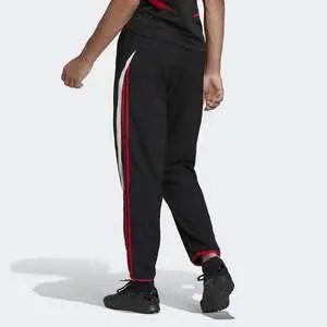Adidas Contrasting Colors Vertical Stripes Logo Casual Sports Pants/trousers/joggers Black - Multi-color