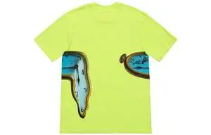 Supreme The Persistence Of Memory Neon Green Tee - Redgreen