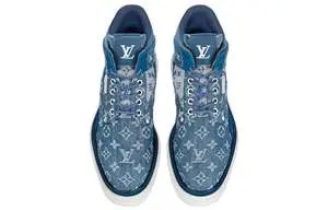 LOUIS VUITTON Oberkamp Ankle Boots 'denim Monogram