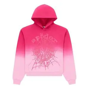 SP5DER Og Web Ombre Hoodie - Pink