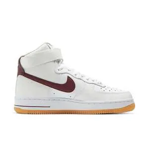 Nike Force 1 High Top Sneakers - White/red