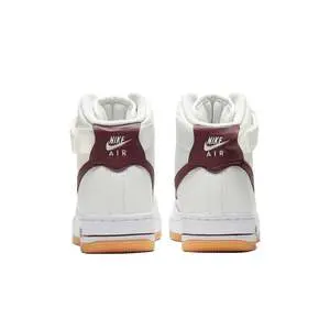 Nike Force 1 High Top Sneakers - White/red