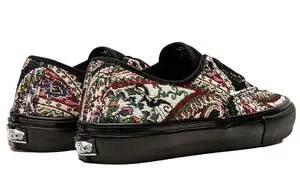 VANS Skate Authentic Paisley Low Top Sneakers - Black/red