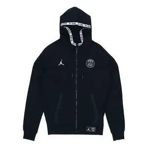 JORDAN Paris Saint-germain Full-zip Fleece Cardigan - Black