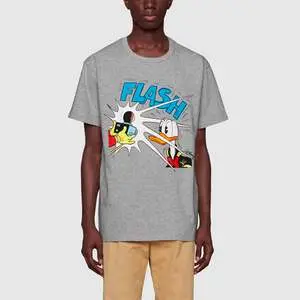 Gucci X Disney Donald Duck Printed Short Sleeve T-shirt
