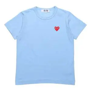 Play Comme Des Garcon Small Logo T-shirt - Blue