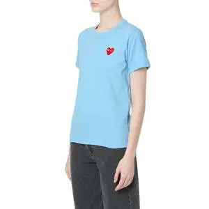 Play Comme Des Garcon Small Logo T-shirt - Blue