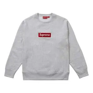 Supreme Fw18 Box Logo Crewneck - Grey