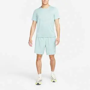 Nike Dri-fit Rise 365 Short-sleeve Running Top - Green