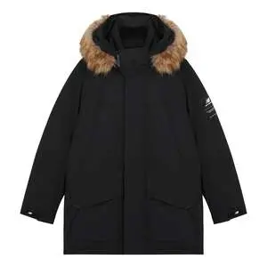 NEW BALANCE New Balance Hooded Down Parka With Fur Trim