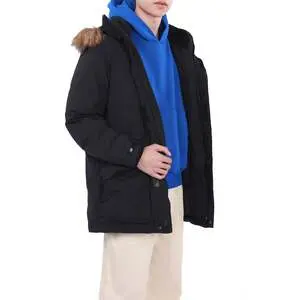 NEW BALANCE Hooded Down Parka With Fur Trim