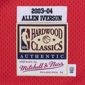 Mitchell & Ness X Nba Philadelphia 76ers Allen Iverson 2003-04 Jersey - White/red