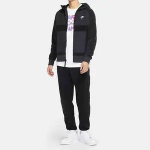 Nike Contrast Color Stitching Hooded Jacket