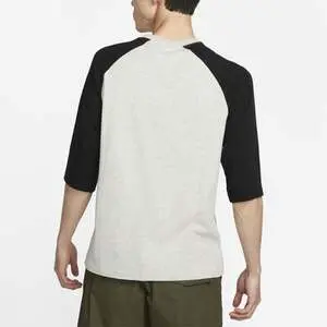 Nike Pattern Embroidered Round Neck Half Sleeve Colorblock T-shirt