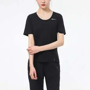 Nike Dri-fit Training Sports Quick Dry Short Sleeve T-shirt - Black