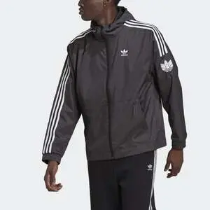 Adidas 3d Windbreaker Embroidered Logo Hooded Jacket