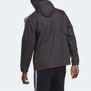 Adidas 3d Windbreaker Embroidered Logo Hooded Jacket