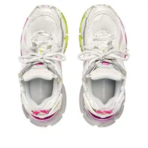 Balenciaga Runner Gradient Sneakers - White/pink/grey