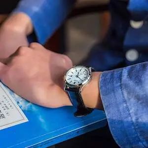 Casio Analog Watch With Leather Band