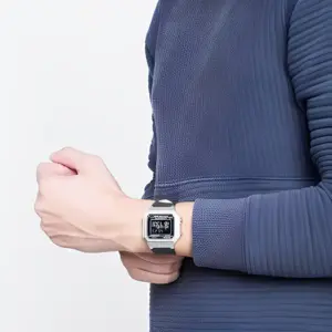 Casio Youth Series Retro Digital Watch - Silver
