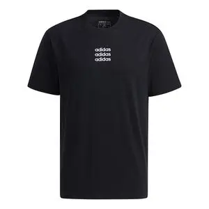 Adidas Neo Ce C+ Tee Casual Sports Round Neck Short Sleeve - Black