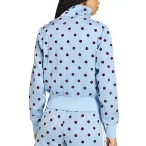 Adidas Satin Polka Dots Track Jacket - Clear Sky