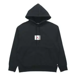 JORDAN Fleece Pullover Hoodie - Black