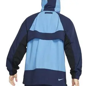 Nike Colorblock Half Zipper Woven Hooded Jacket