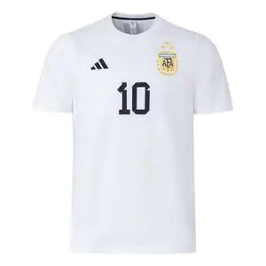 Adidas Messi Name And Number Tee - White