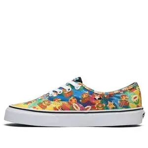 VANS Nintendo X Authentic "super Mario Bros." Printed Graphic Low Top Sneakers - Blue