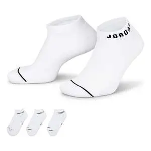 JORDAN Everyday No-show Socks - White
