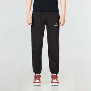 PUMA Logo Straight Fit Trackpants